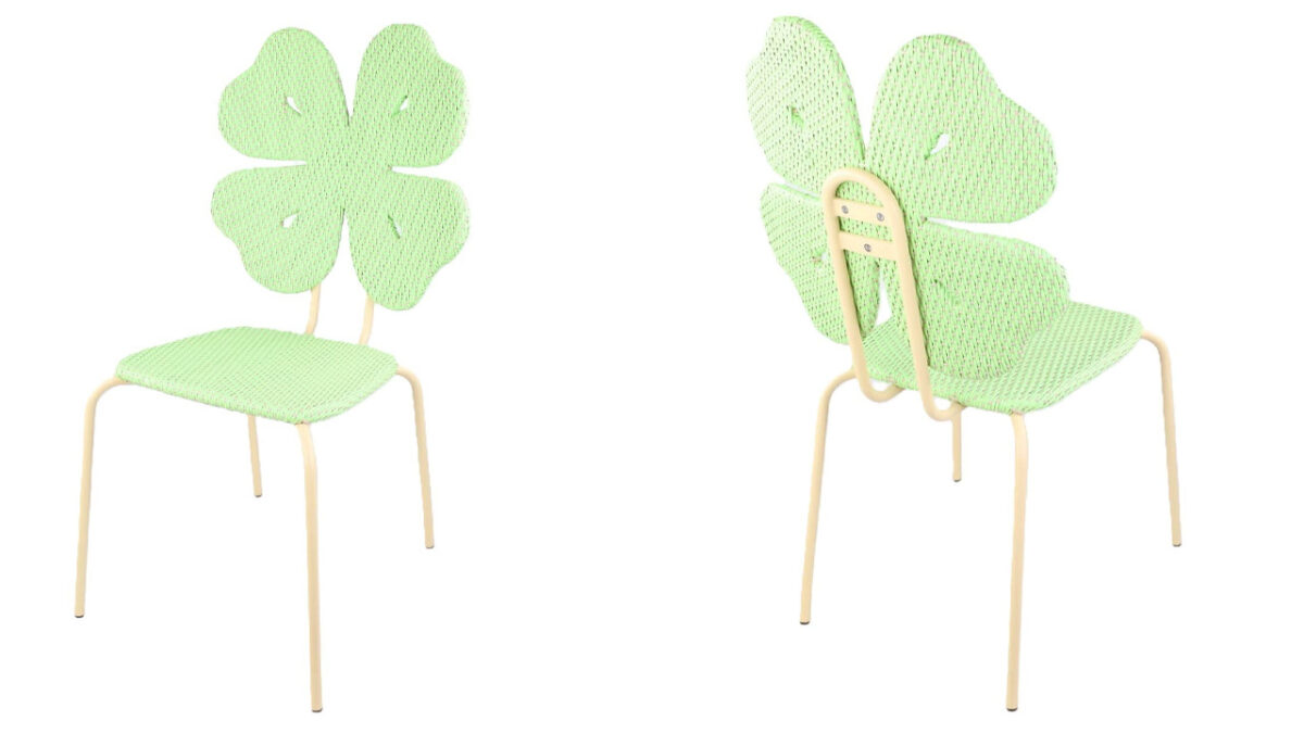 Clover-Shaped Lucky Seat has Suavity of Parisian Bistro Chair