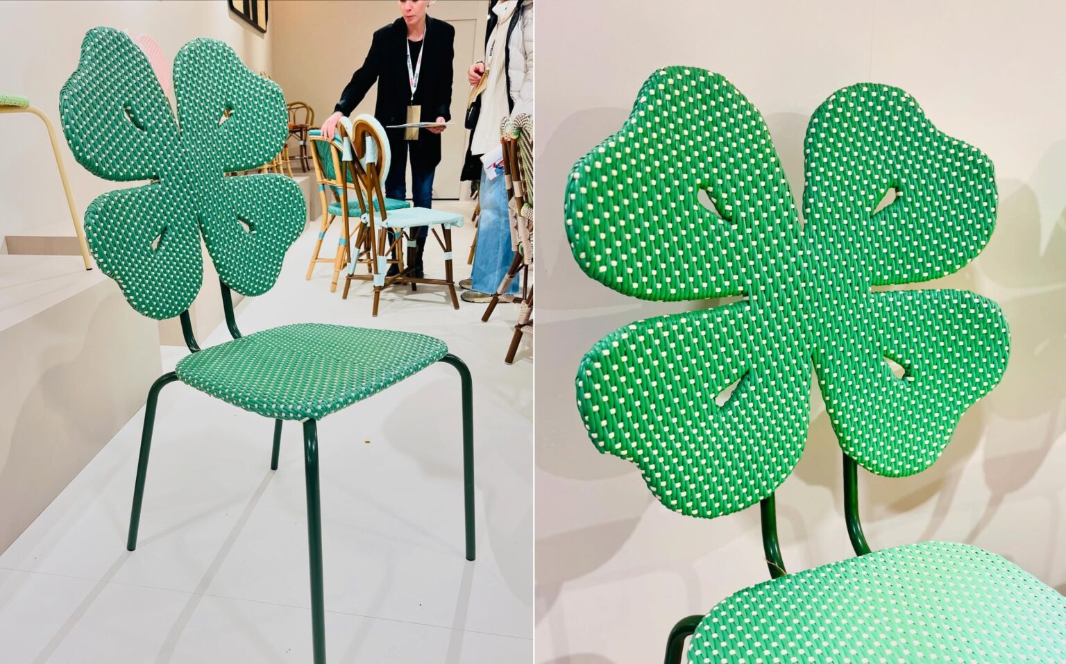 Clover-Shaped Lucky Seat has Suavity of Parisian Bistro Chair