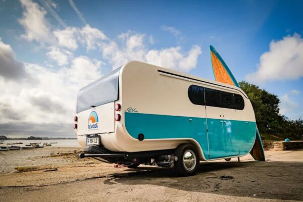 Bivan Campervan Trailer Sleeps Four People in Compact Interior
