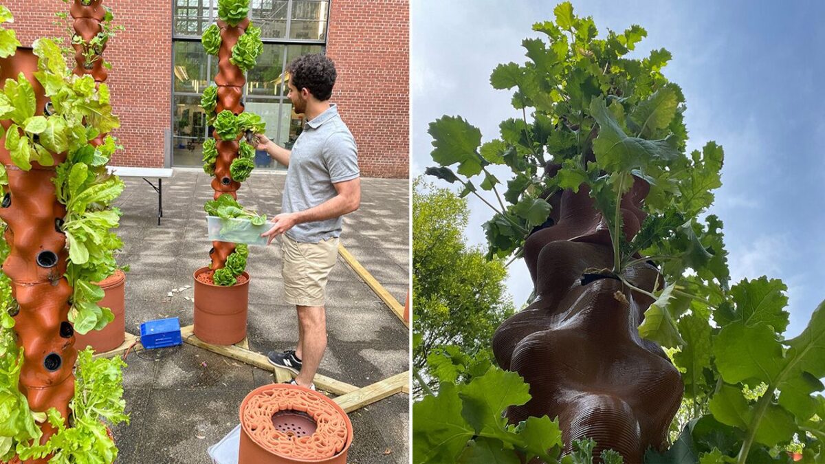 ClayPonic is 3D Printed Clay Hydroponic Garden for Urbanscapes