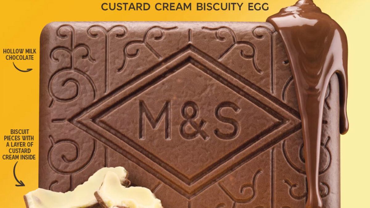 M&S Viral Giant Custard Cream Easter Egg Wins Over the Internet