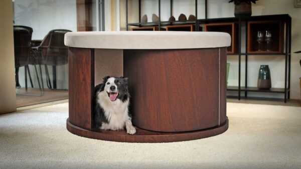Noise-Reducing Dog House 'Pet Shell' Doubles as Coffee Table