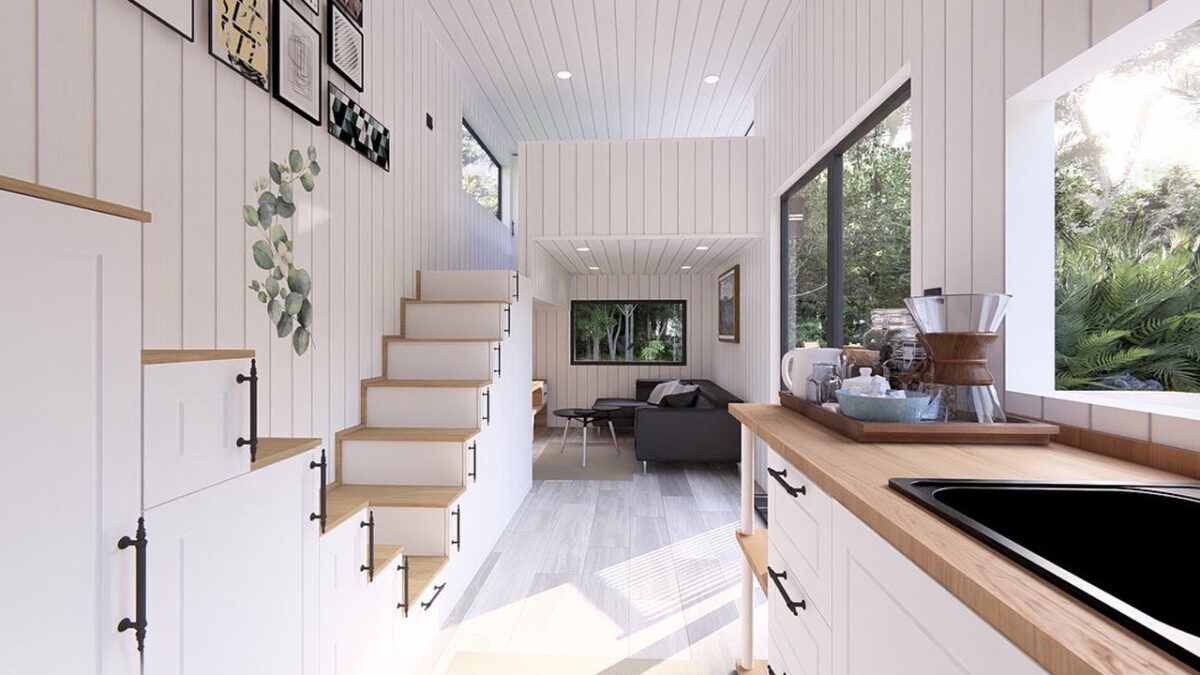 Two-Loft Tesla Tiny House Proves Why Less is More