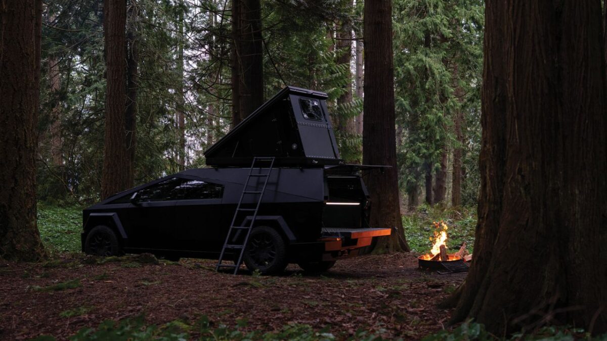 The Cap by Space Campers Lets You Sleep in Tesla Cybertruck