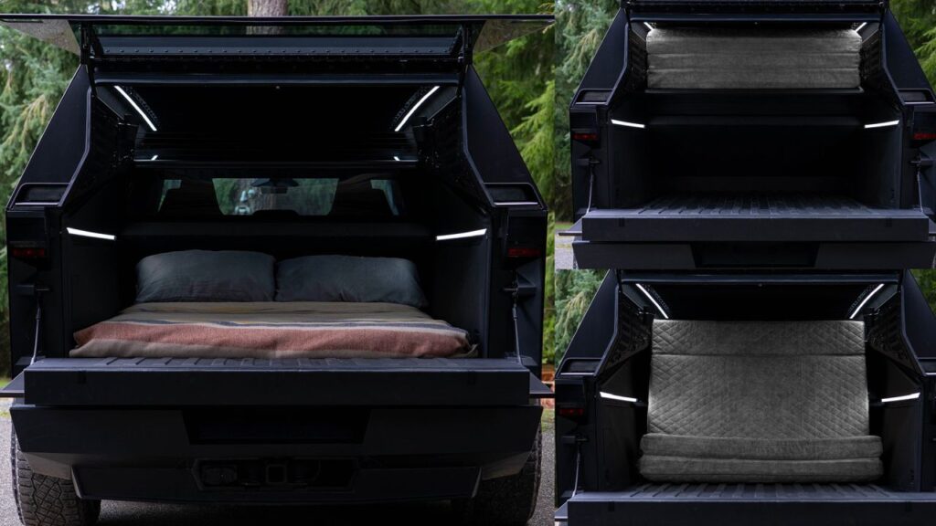 The Cap by Space Campers Lets You Sleep in Tesla Cybertruck
