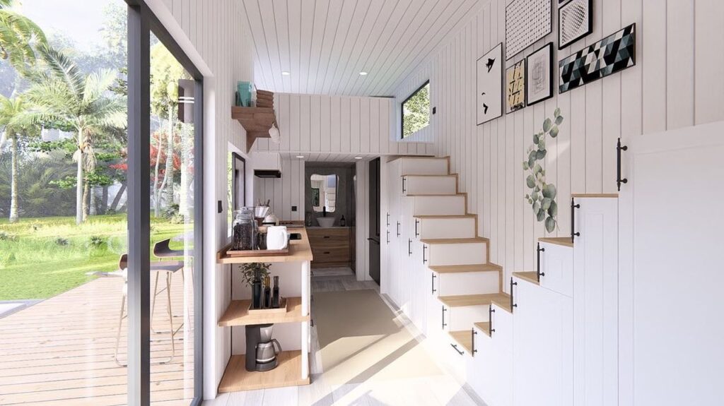 Two-Loft Tesla Tiny House Proves Why Less is More