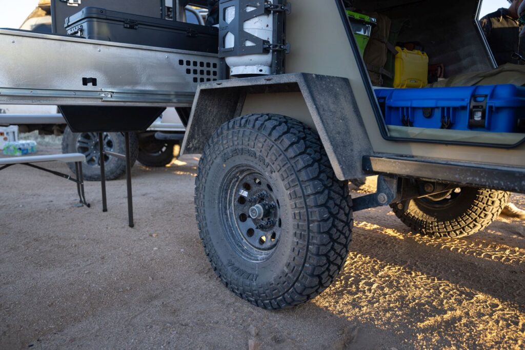 Bean Pod Gear Hauler Trailer Features Rooftop Tent for Sleeping