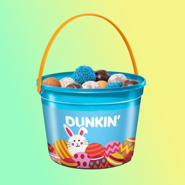 Dunkin’ Spring Menu has Munchkins Easter Bucket, Energy Drink