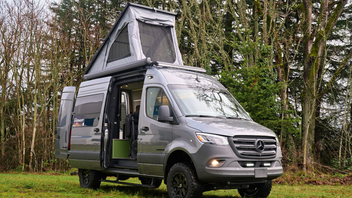 Overnight Van Conversion With Murphy Bed, Roof Tent Sleeps 4