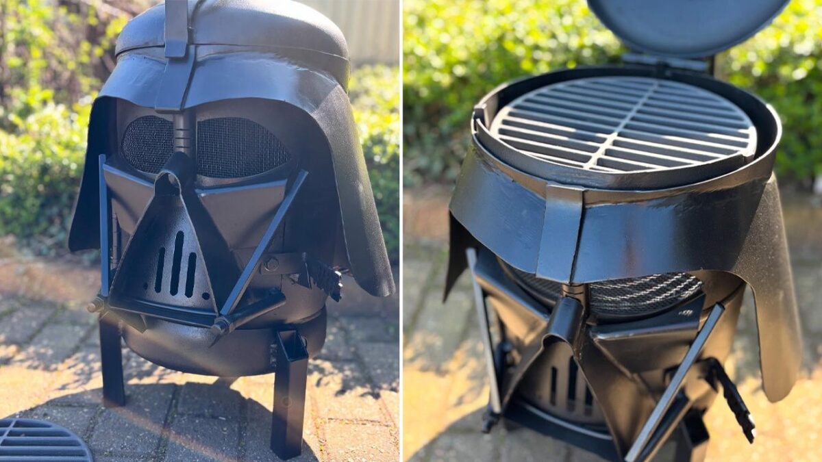 This Darth Vader Grill and Wood Burner Calls You to the Dark Side