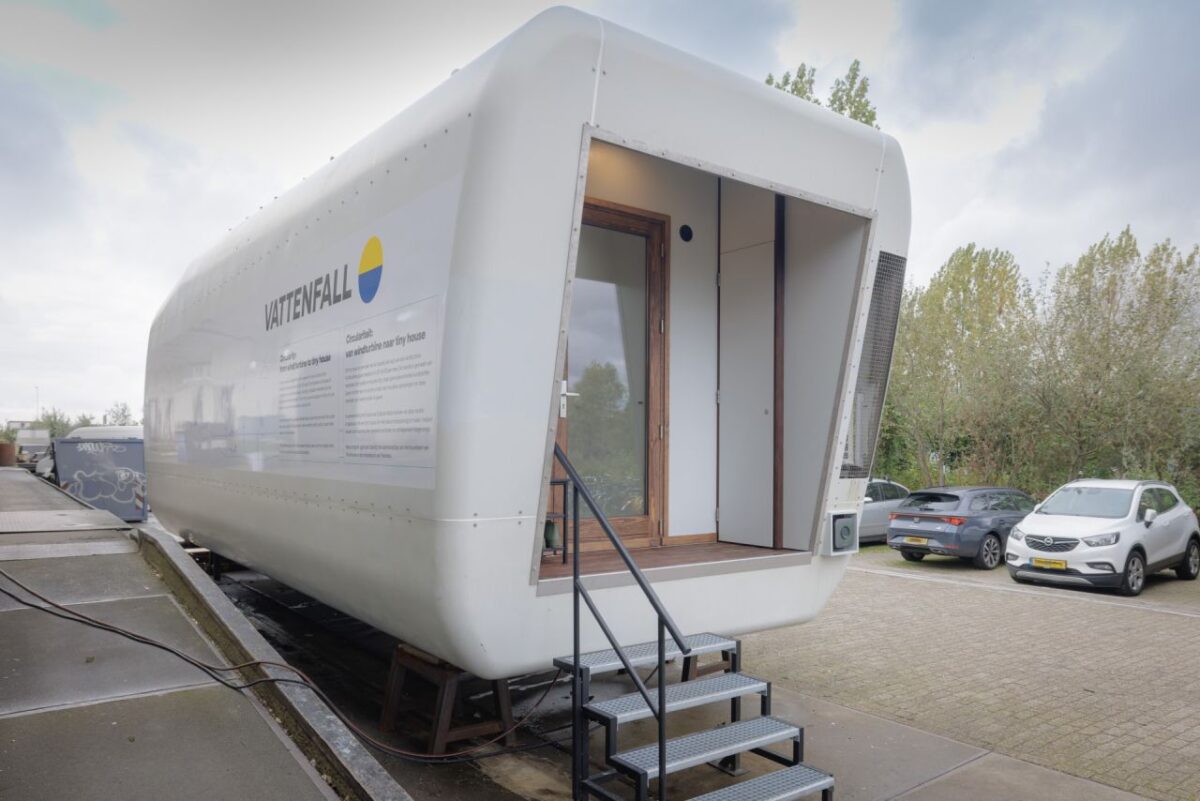 Superuse Studio Turns Wind Turbine Into Tiny House in Germany