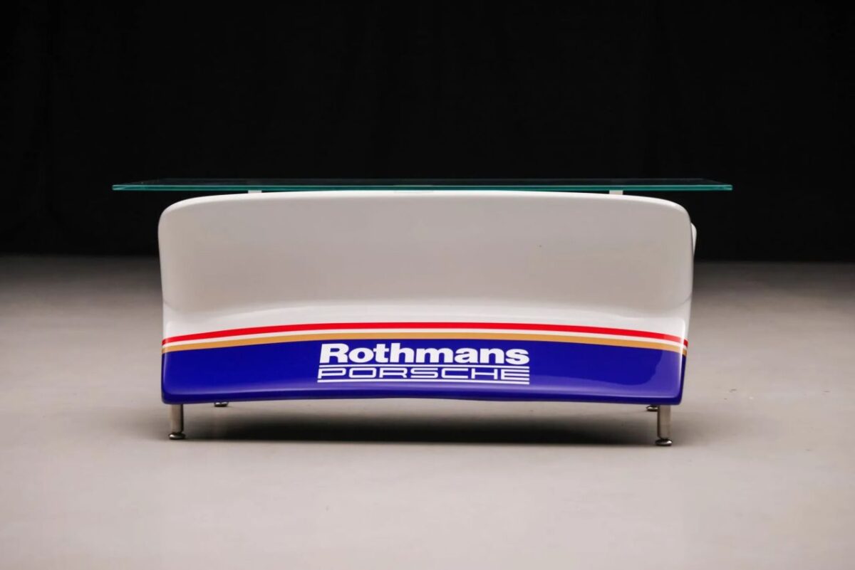 Beautiful Coffee Table Made from Porsche 911 Ducktail Spoiler