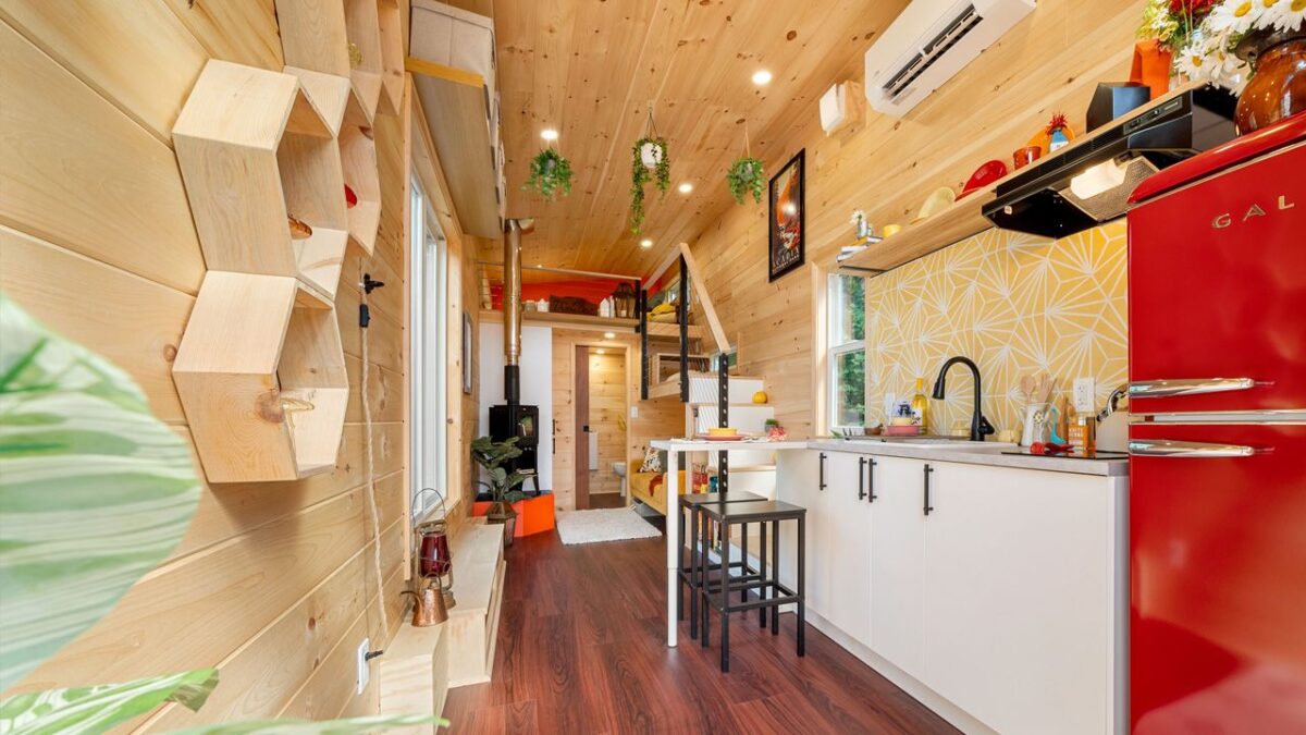 Brightside Tiny House is a Story in Color Inside-Out