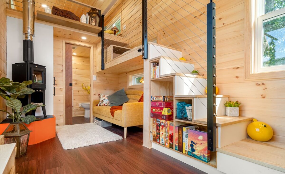 Brightside Tiny House is a Story in Color Inside-Out