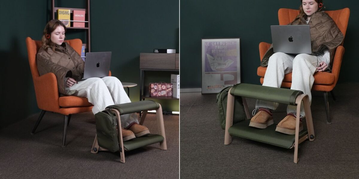 Roumo Dual Rest LC99 Footrest Redefines Leg Positions While Working