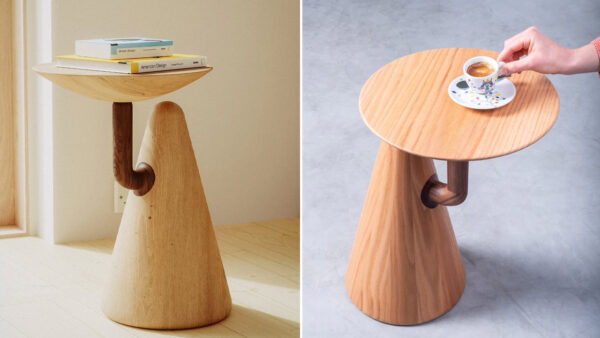Helping Hand Side Table Always Waits on Your Hand and Foot