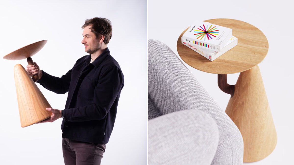 Helping Hand Side Table Always Waits on Your Hand and Foot