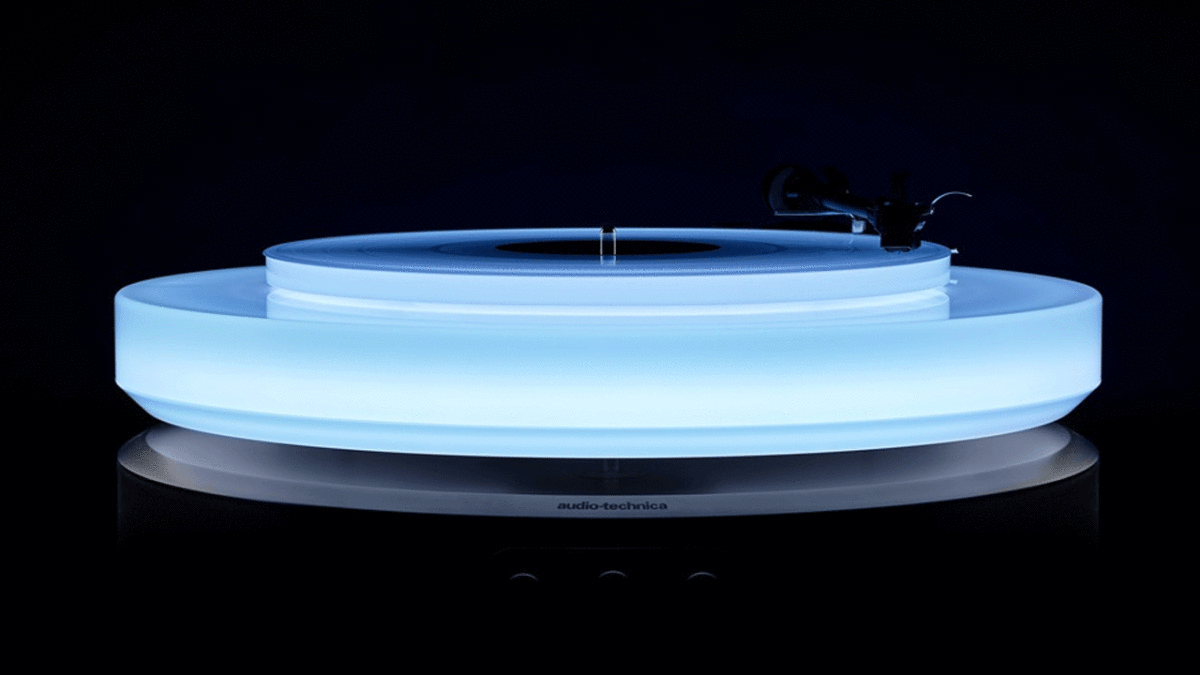 $10K Audio-Technica Hotaru Turntable Levitates on Glowing Base