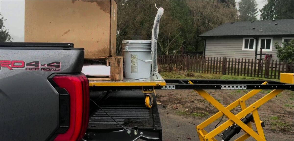 Lift & Slide Cart Slides Cargo Onto Truck Bed and Travels Along
