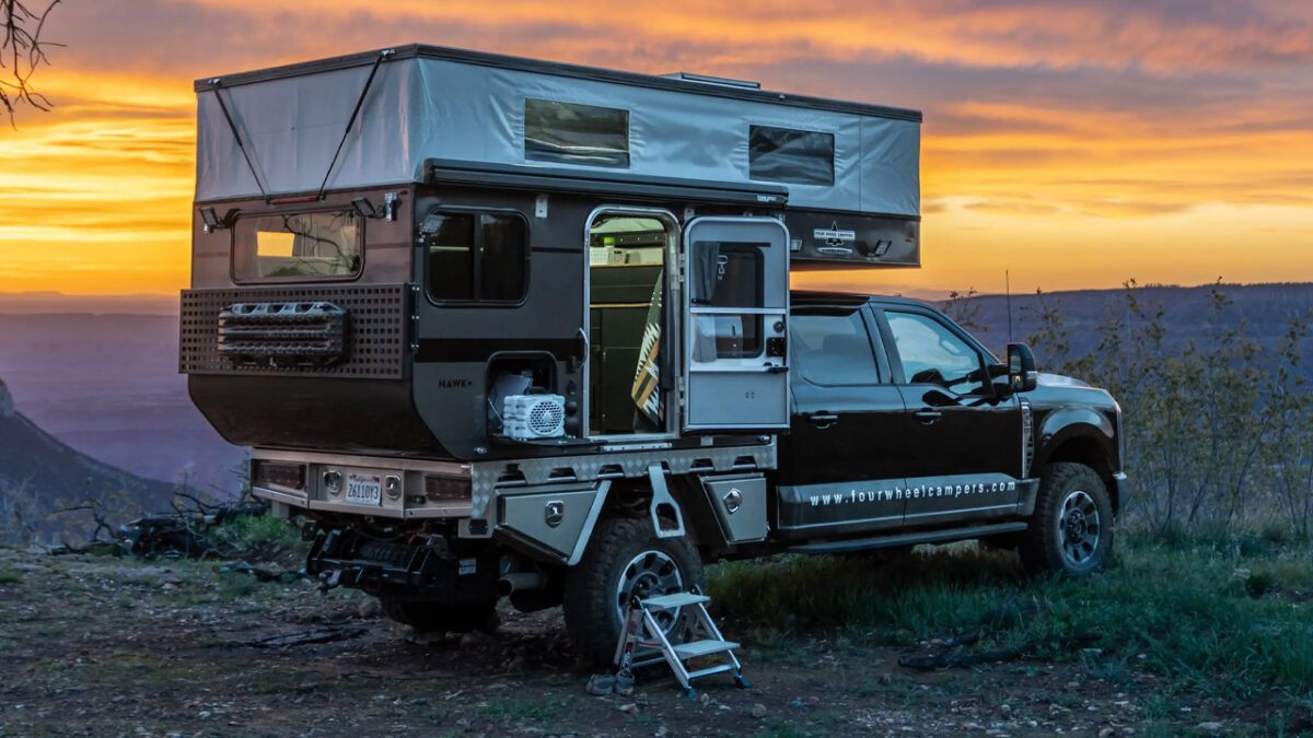 Hawk+ Pop-Up Flatbed Camper Maximizes Every Inch of Space