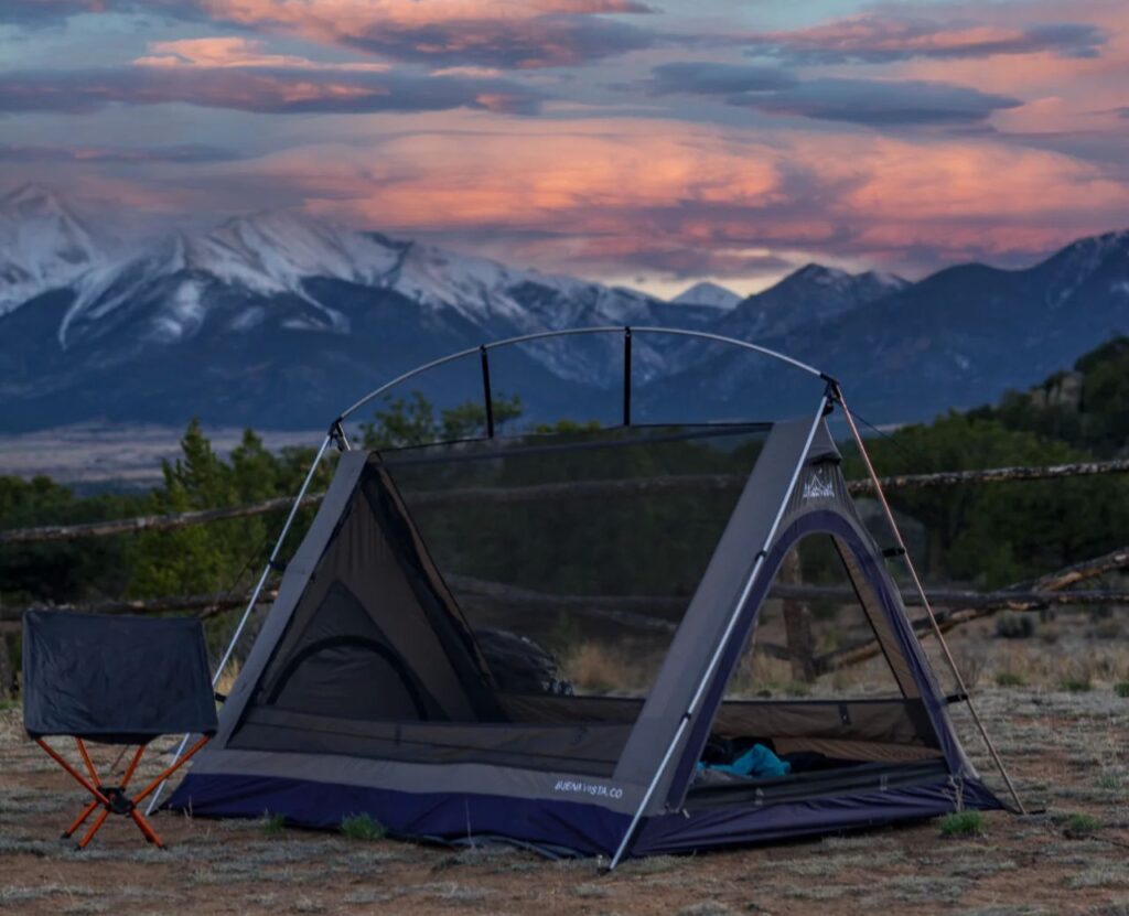 Sky View Backpacker Tent has Transparent Mesh for Stargazing