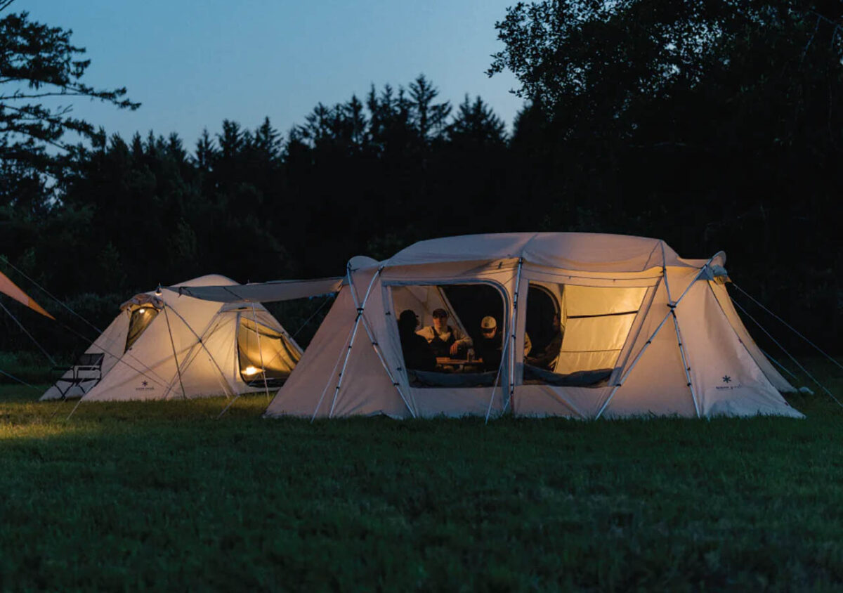 Snow Peak Land Nest Shelter Offers Two Rooms on the Ground