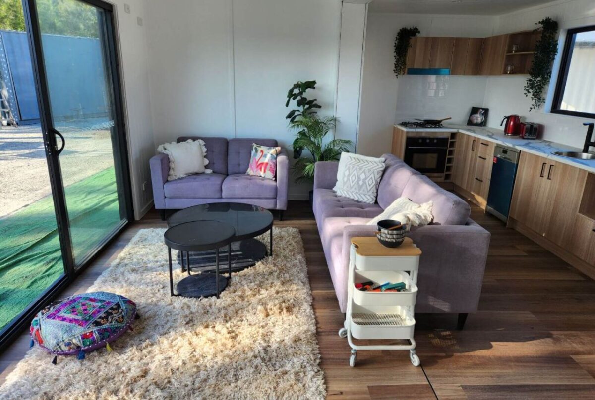 Hayman Container Home has Two Bedrooms and Bathrooms