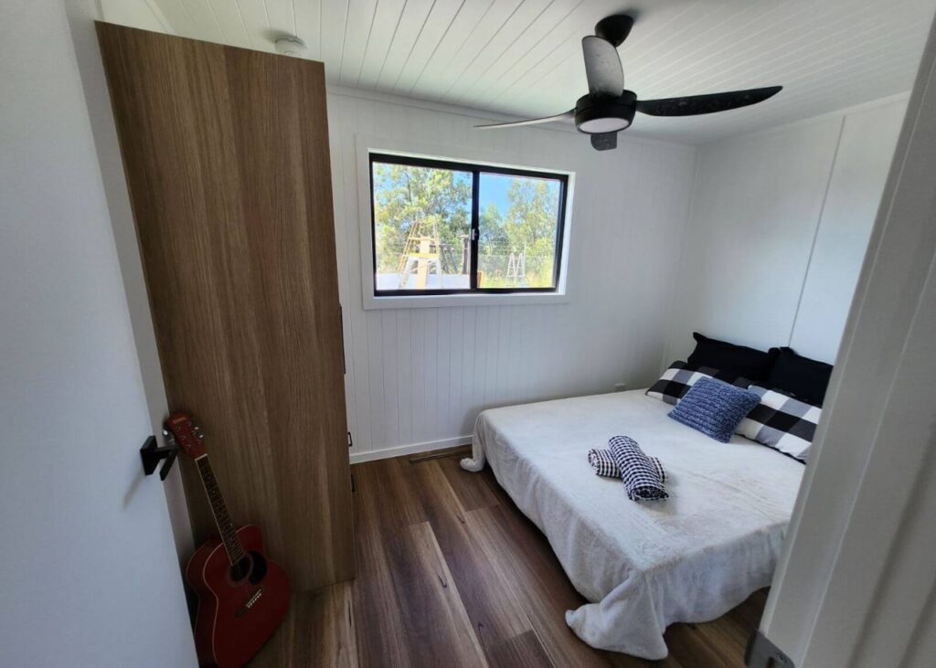 Hayman Container Home has Two Bedrooms and Bathrooms
