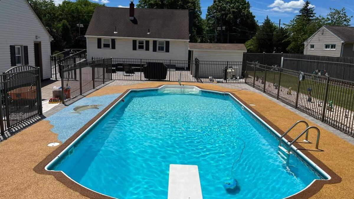 Rubber Pool Decking Benefits and Expert Resurfacing Tips