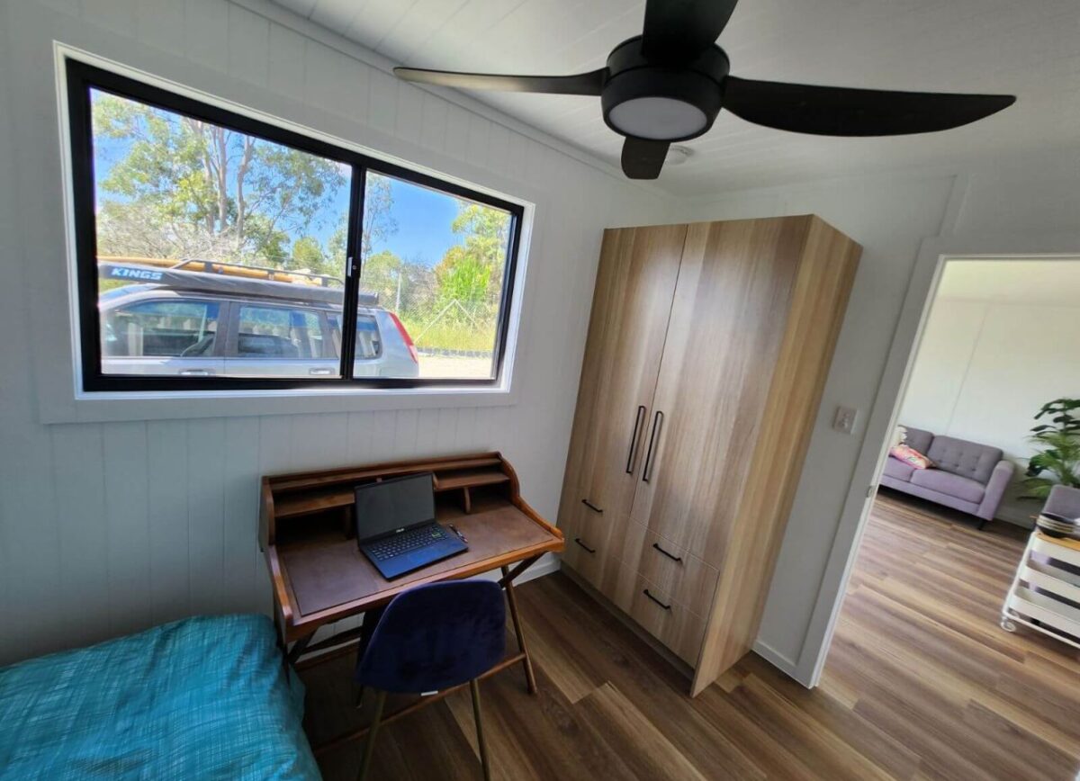 Hayman Container Home has Two Bedrooms and Bathrooms