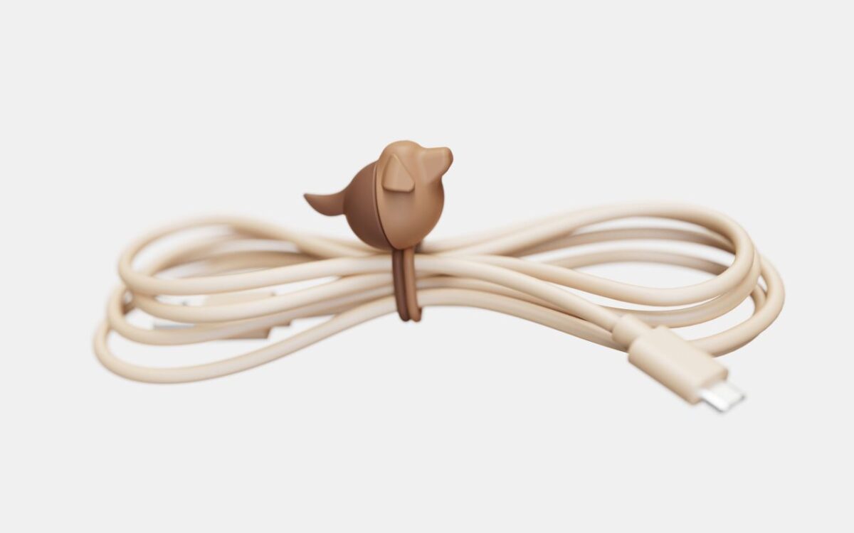 Dog-Shaped Magnetic Organizer Sorts Cable Clutter for Good