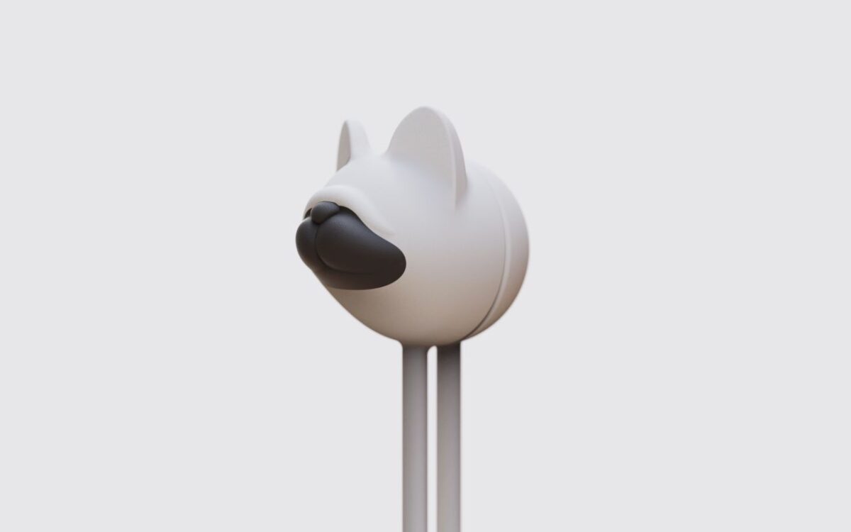 Dog-Shaped Magnetic Organizer Sorts Cable Clutter for Good