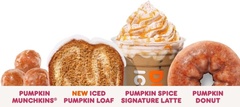 Dunkin' Fall Menu is Here With Pumpkin Spiced Latte and More