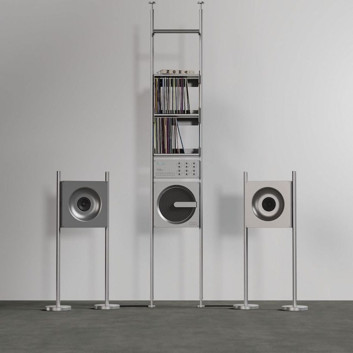 Asaf Beiman Designs GRID Modular Speaker System as Furniture