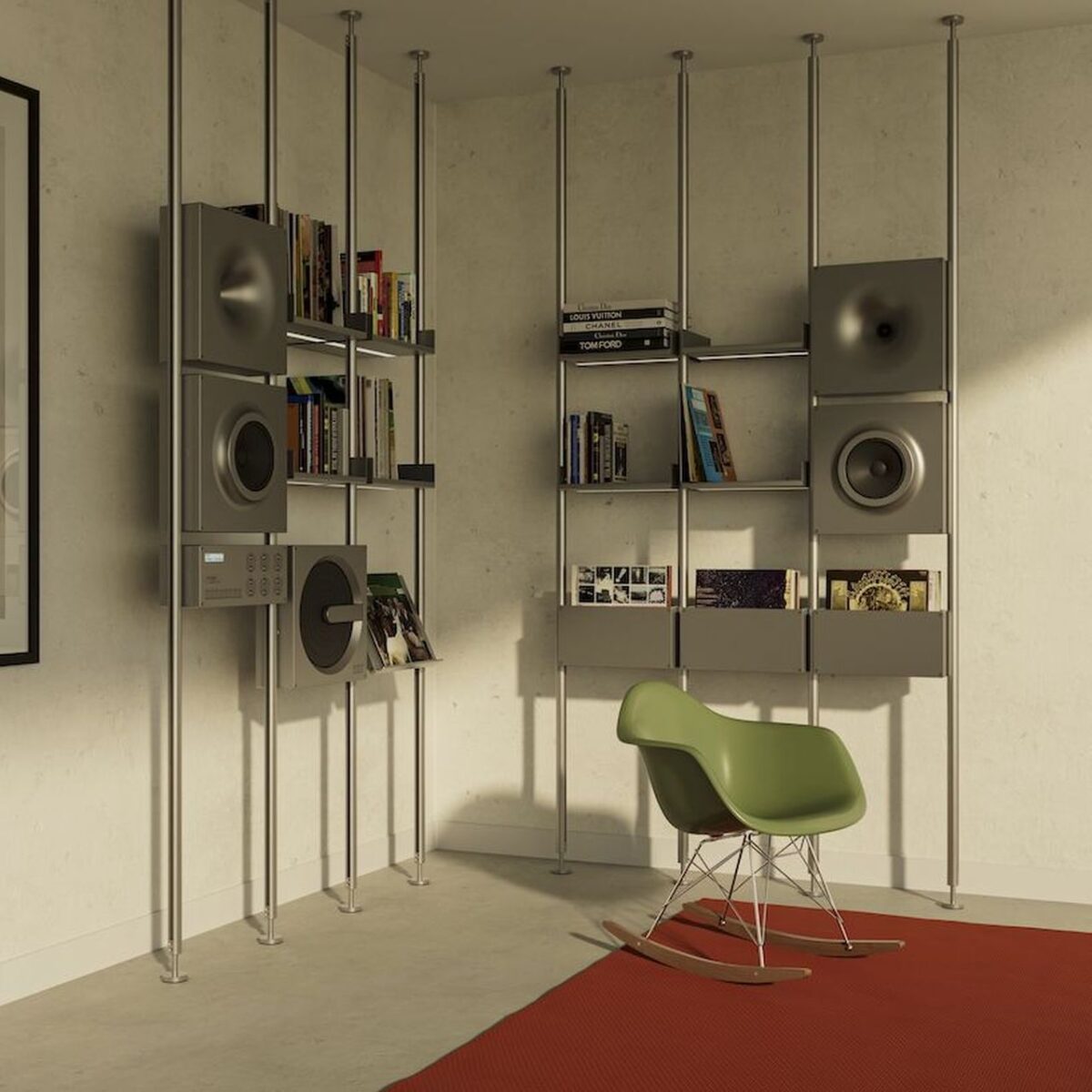 Asaf Beiman Designs GRID Modular Speaker System as Furniture