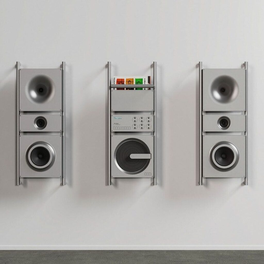 Asaf Beiman Designs GRID Modular Speaker System as Furniture