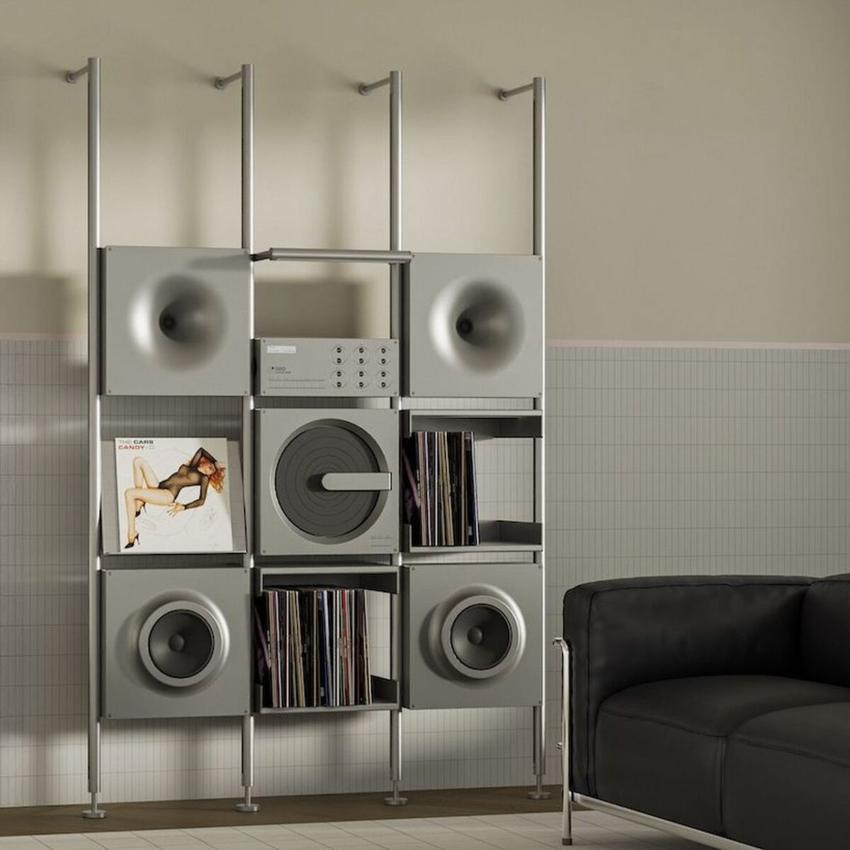 Asaf Beiman Designs GRID Modular Speaker System as Furniture