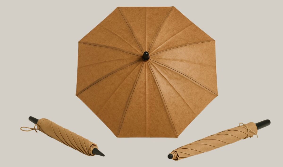 This Biodegradable Umbrella Leaves no Trace After use