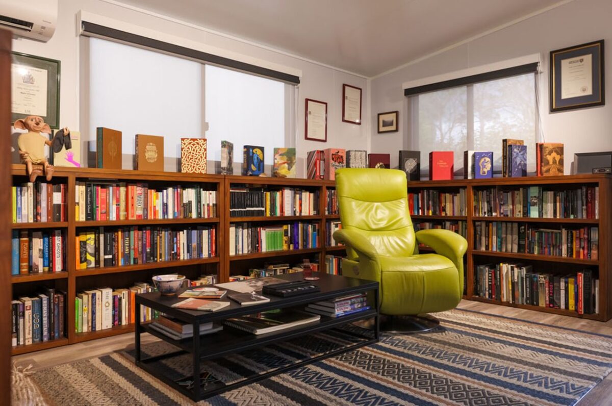 This Poet’s Tiny House is Treasure Trove of Books, Art, & Creativity