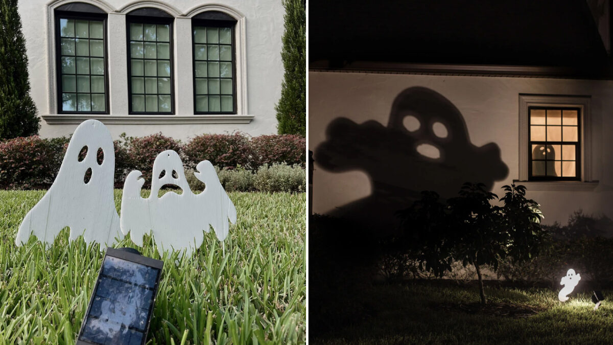 DIY Halloween Ghost Shadows Will put Elaborate Décor to Shame