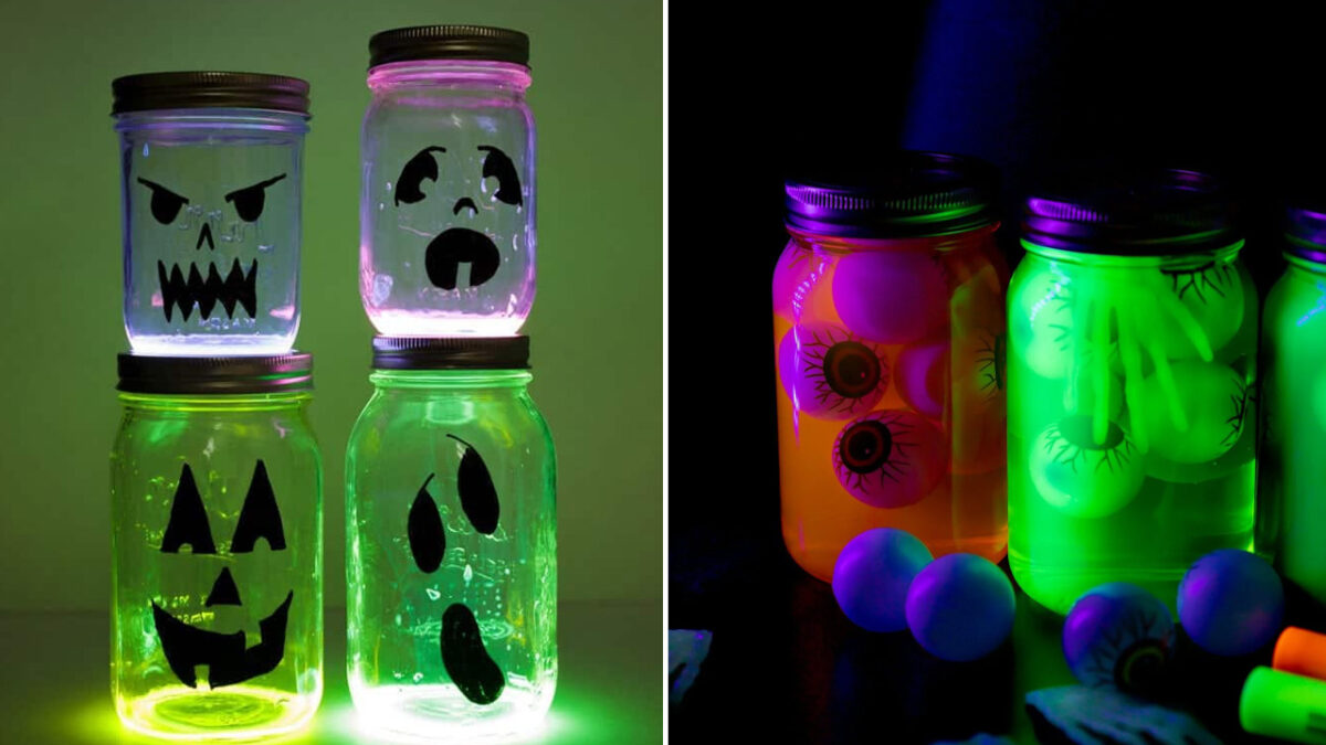 10 Glowing and UV Reactive DIY Decoration Ideas for Halloween