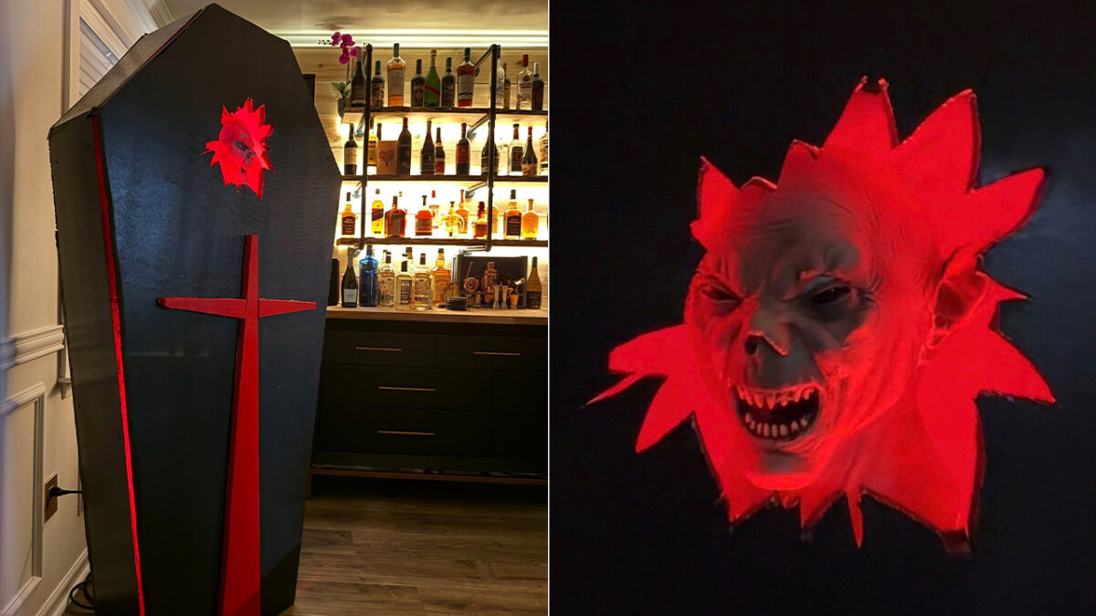 DIYer Builds Vampire in a Coffin Prop for Halloween Display