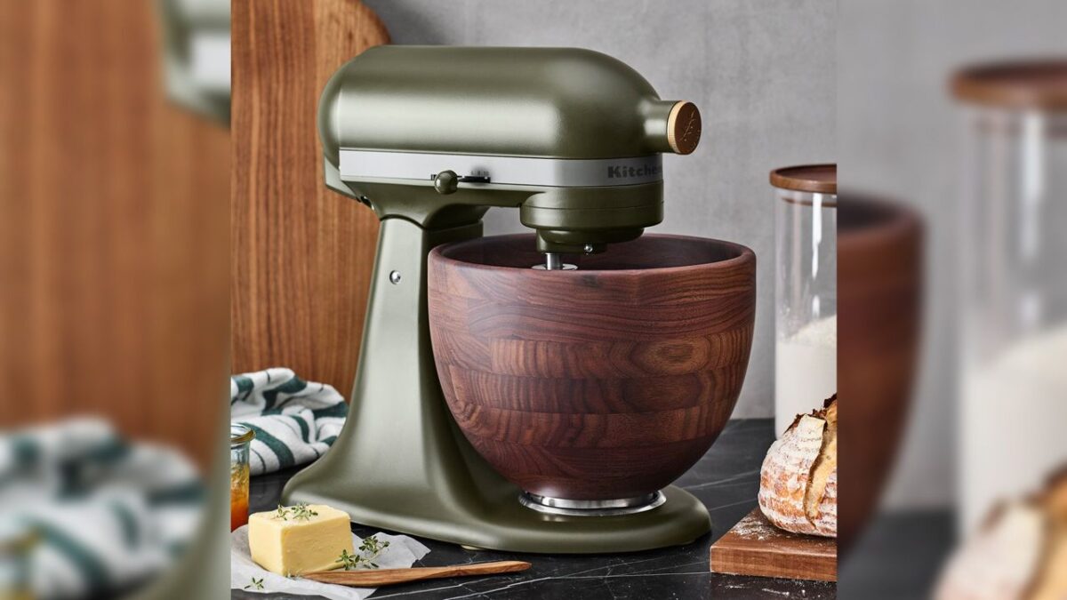 KitchenAid Launches New Stand Mixer With Walnut Wood Bowl