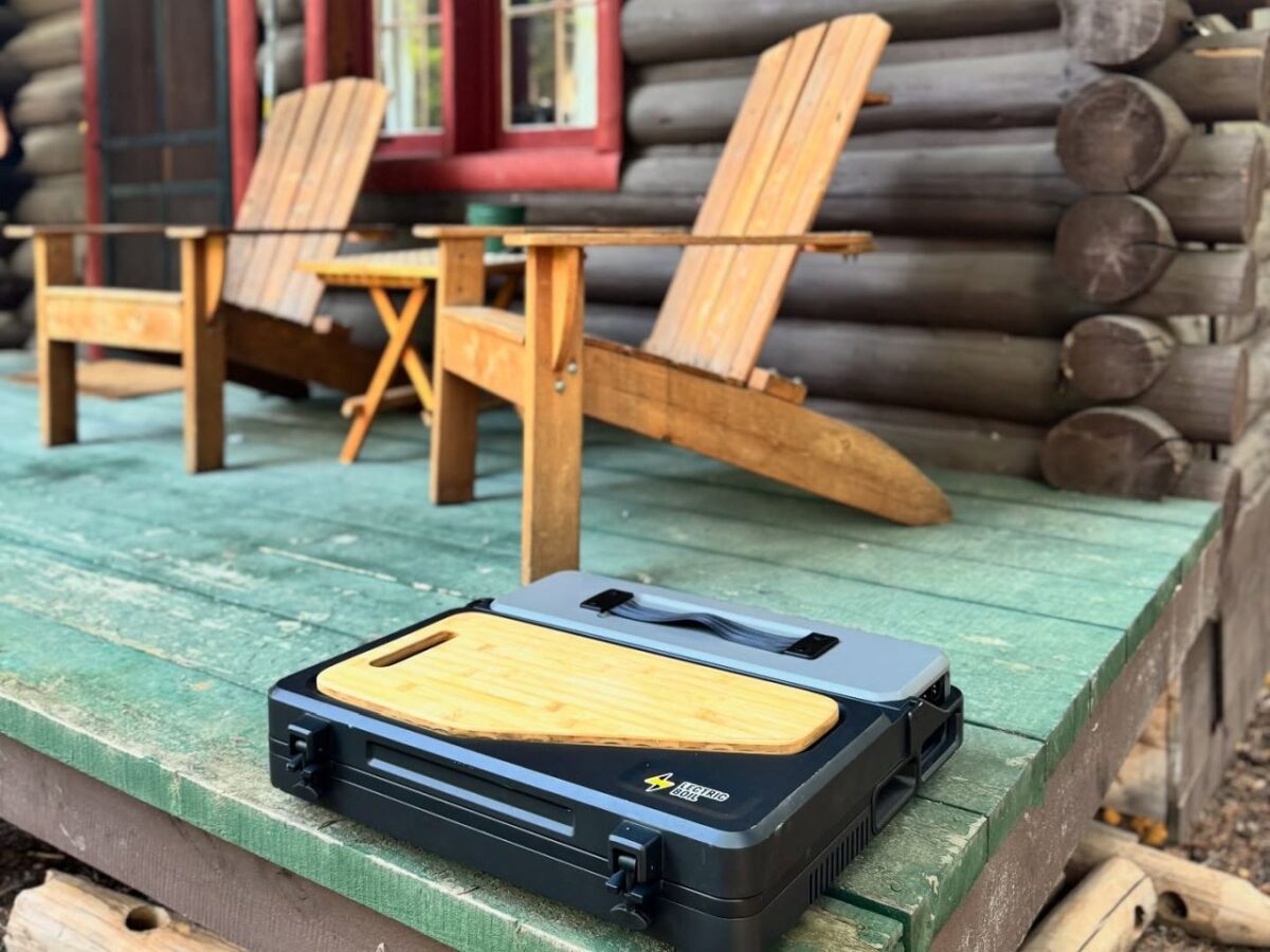 Overlander Battery-Powered Induction Cooks in Wild Without Fire Risks