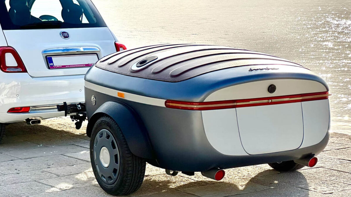 Booba Camping Trailer Shrinks Down to Cargo-Size Trunk