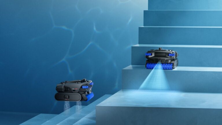 Mova Rover X10 Pool Cleaning Robot Hovers Like Drone Underwater
