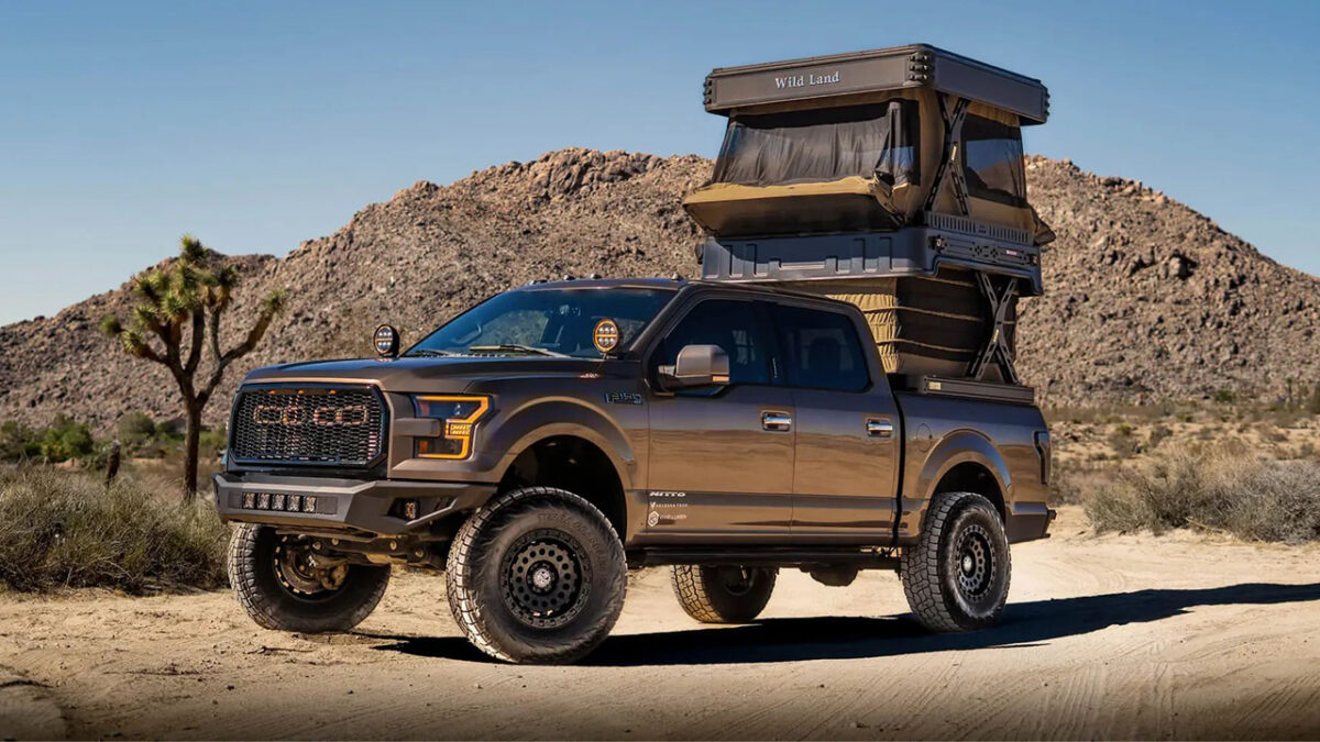 Wild Land Wingman Auto Setup Pickup Roof Tent has 2 Floors