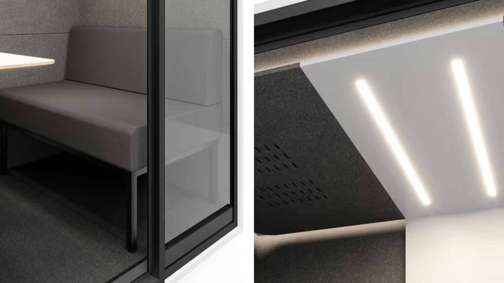 Meet Box 4 Sit: Acoustic Meeting Pod for Office Environments