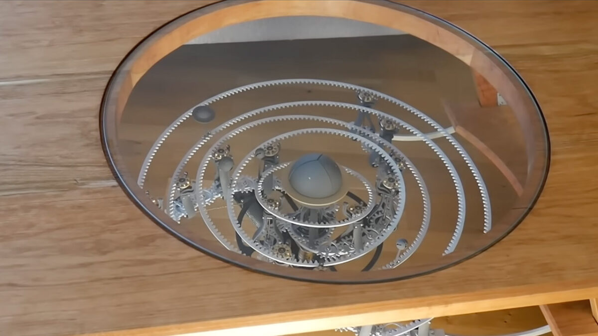 DIYer Builds Solar System Coffee Table With Moving Planets