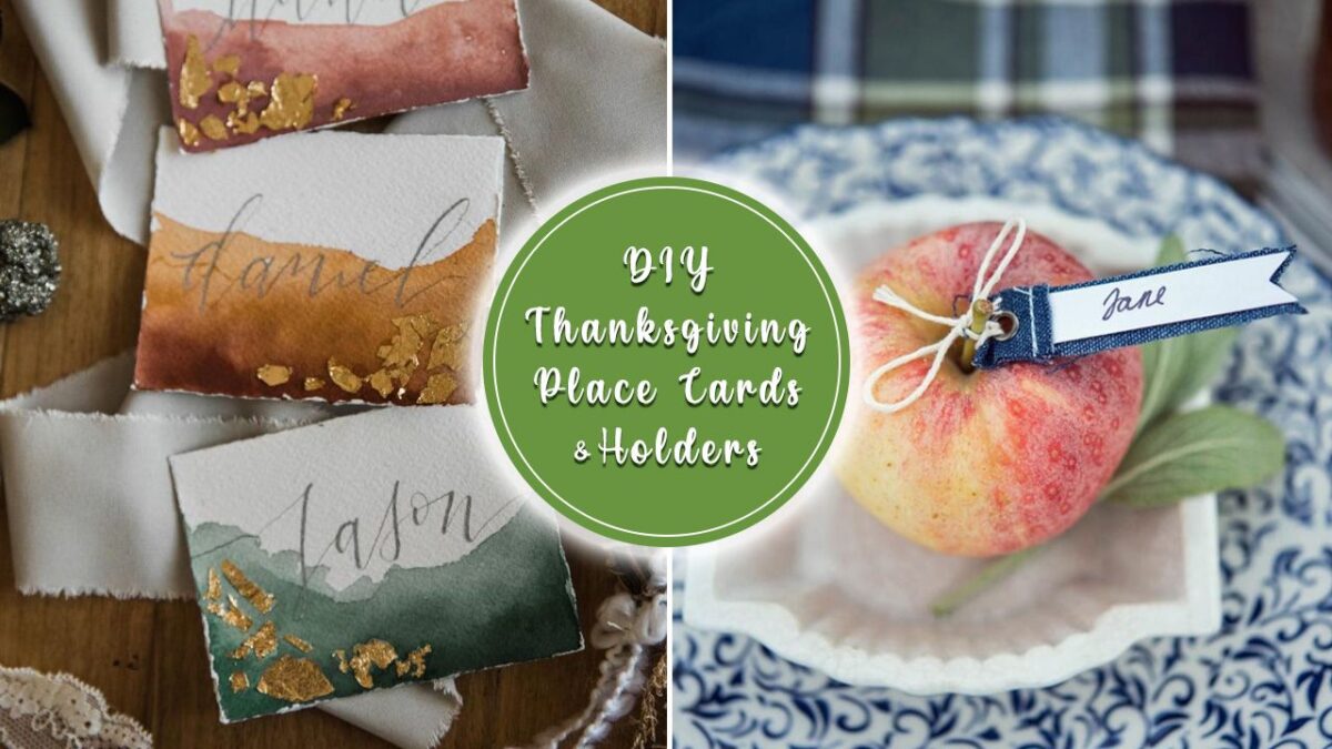 25+ DIY Thanksgiving Place Cards and Holders